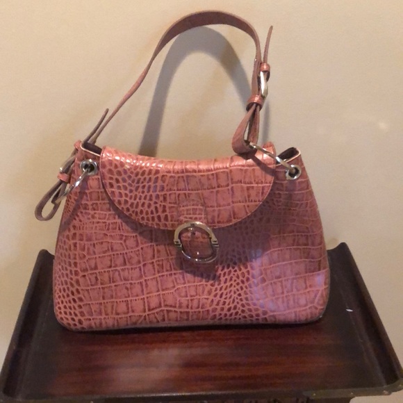 Charlie Lapson | Bags | Charlie Lapson Dusty Rose Leather Purse | Poshmark